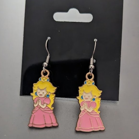 CynesImperfections | Jewelry | Princess Peach Earrings | Poshmark